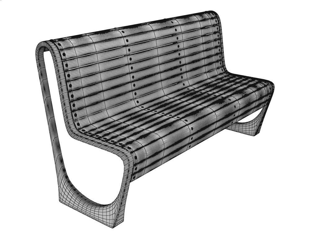 Street Chair 2 3D model | CGTrader