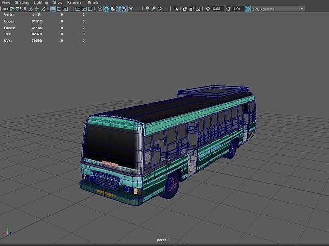 3D model Tamil Nadu State Road Transport Corporation Bus 3D Model VR ...