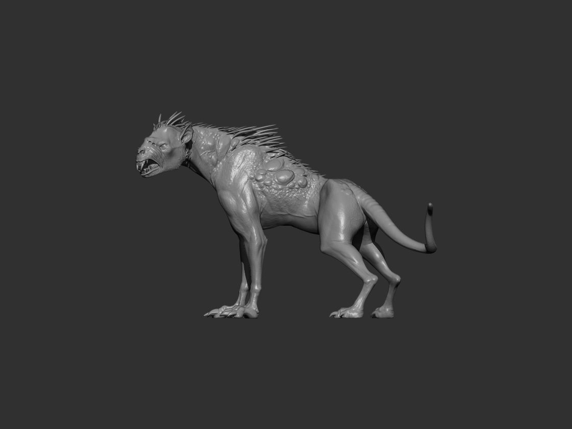 Chupacabra Dog 3D model 3D printable | CGTrader