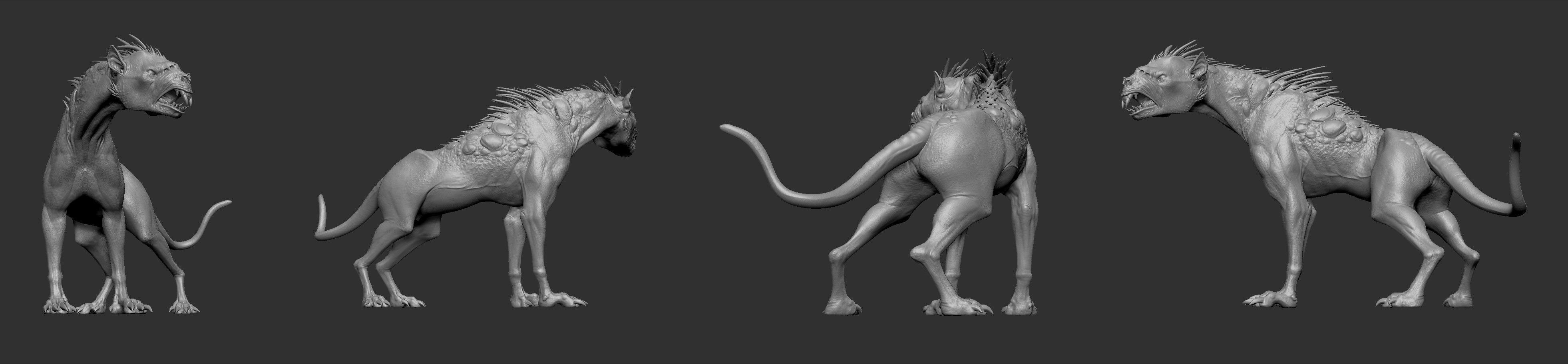 Chupacabra Dog 3D model 3D printable | CGTrader