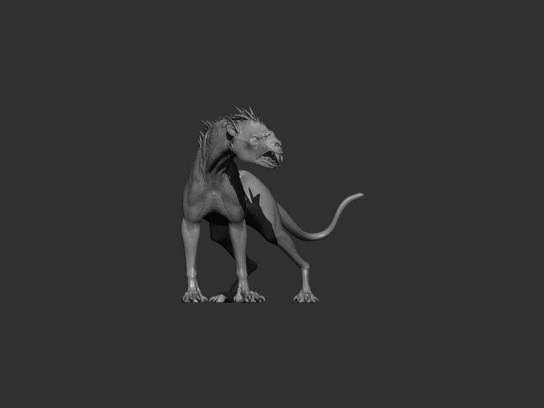 Chupacabra Dog 3D model 3D printable | CGTrader