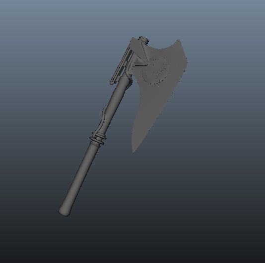 Futuristic Axe free 3D model | CGTrader