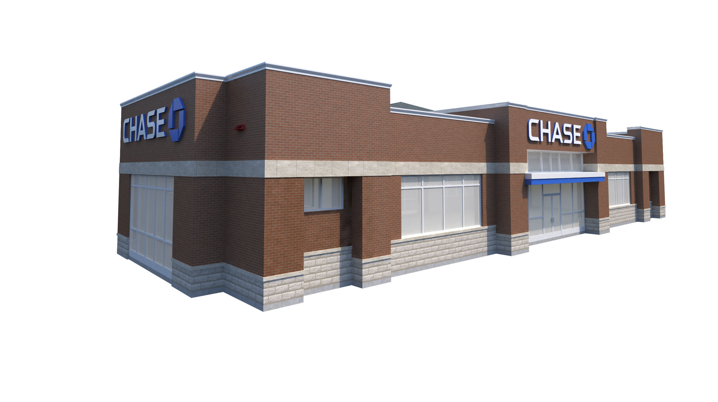 Chase Bank 3D model | CGTrader