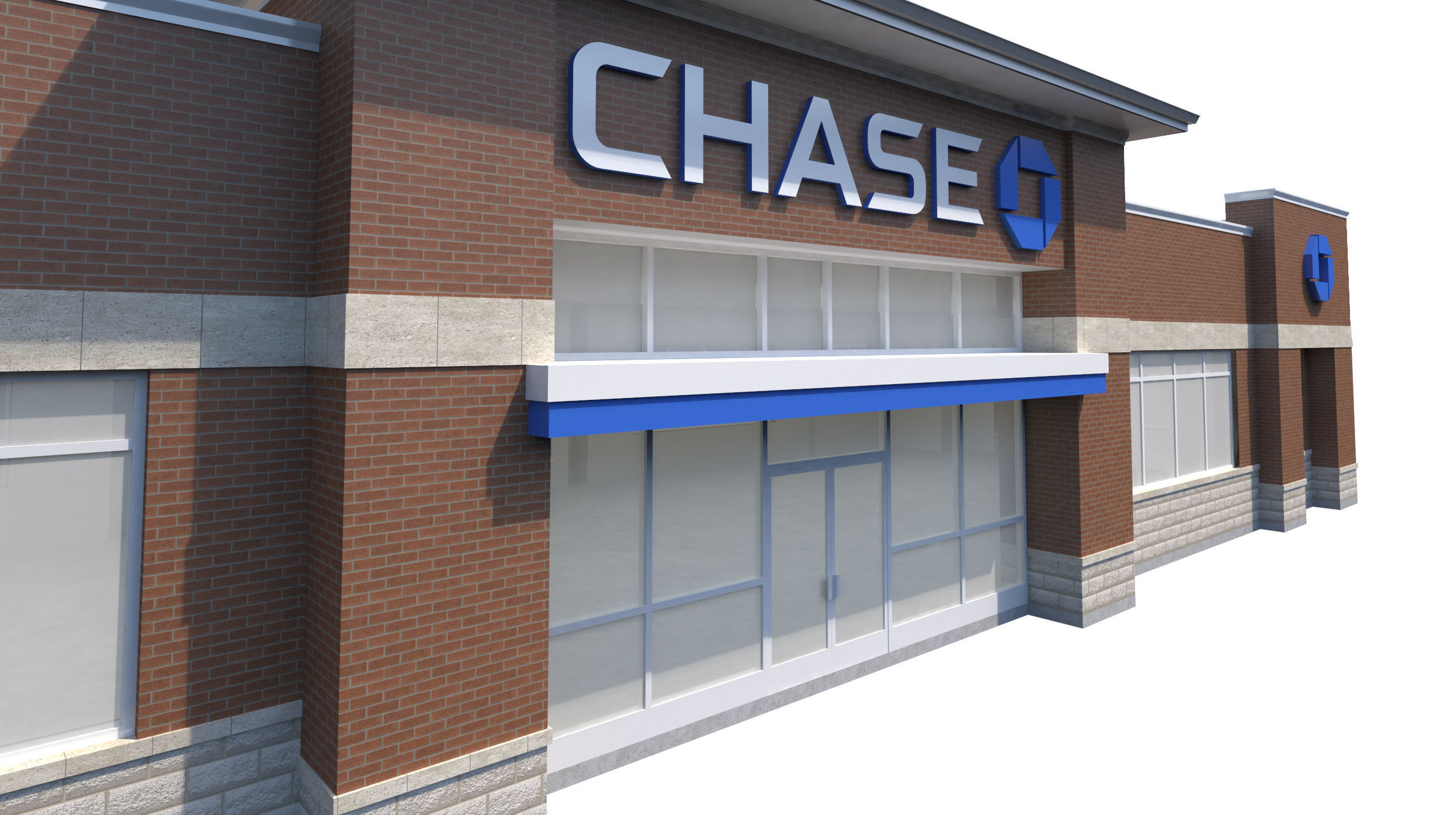 Chase Bank 3D model | CGTrader