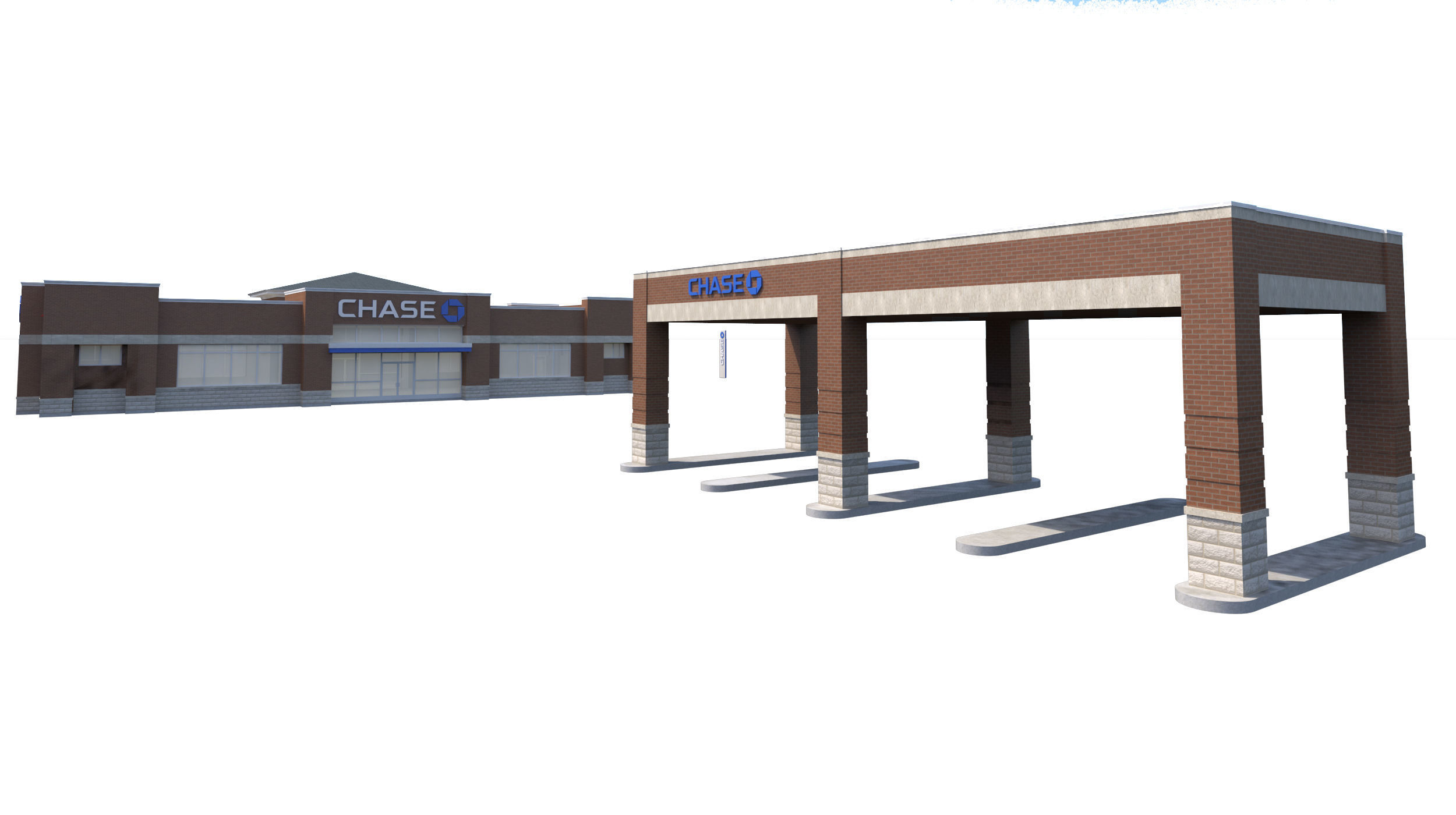 Chase Bank 3D model | CGTrader