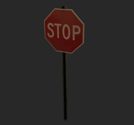 Stop Sign free 3D model | CGTrader