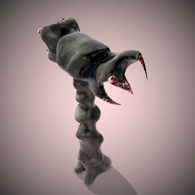 3D model hammer from a chimera skull VR / AR / low-poly animated | CGTrader