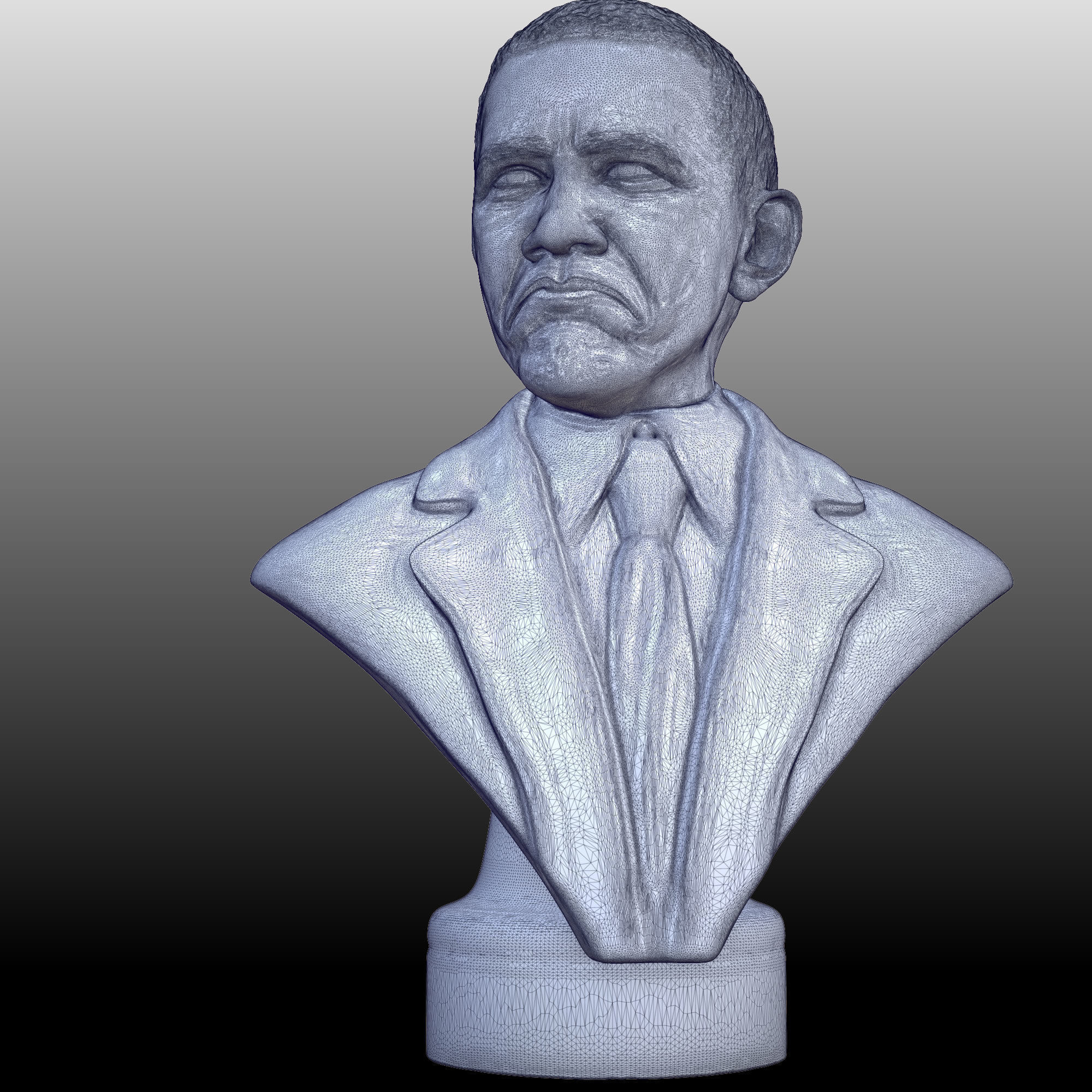 Obama not bad meme sculpt 3D model 3D printable | CGTrader