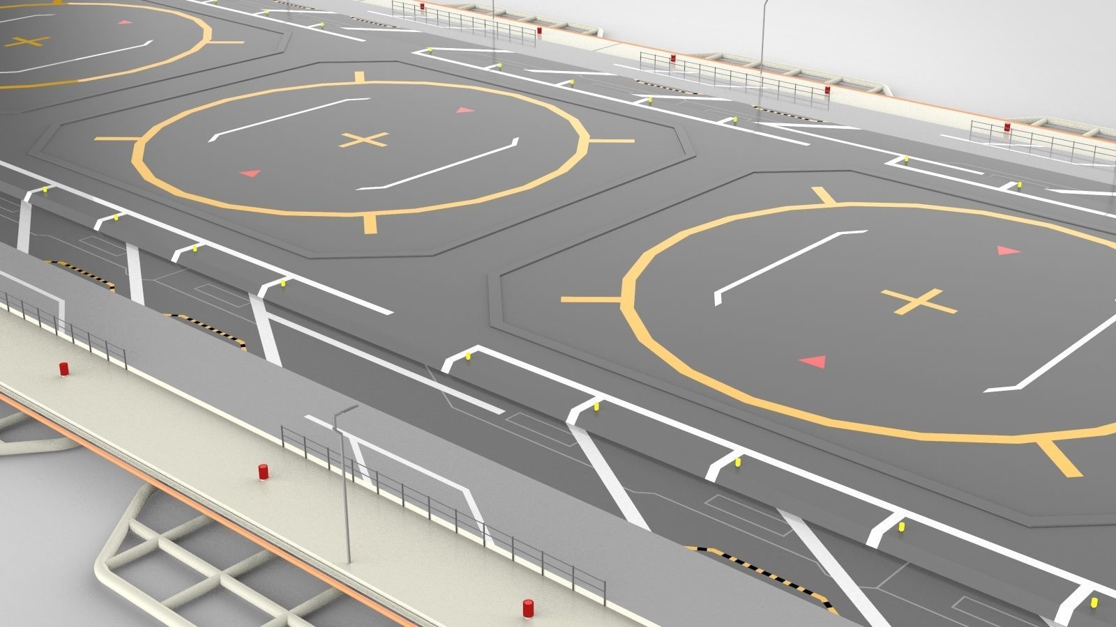 sci-fi landing platform 1 3D model | CGTrader