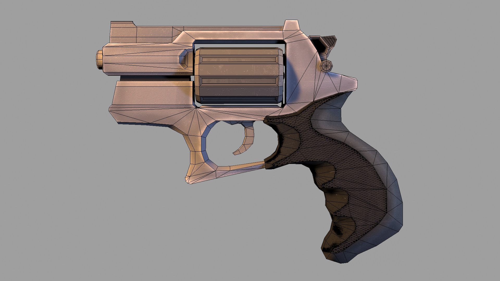 3D model Revolver VR / AR / low-poly | CGTrader