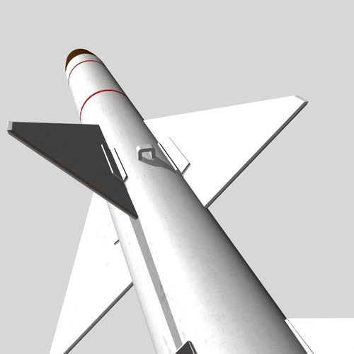 3D model ASM-1 Missile VR / AR / low-poly 3DS FBX DXF BLEND DAE X ...