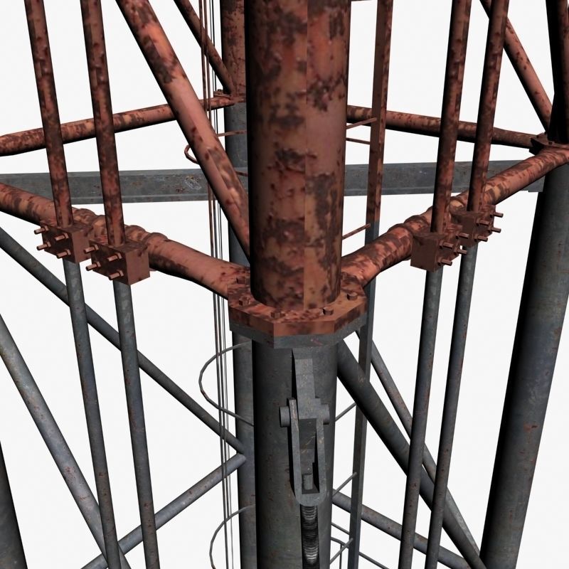 Communication Mast 3D model | CGTrader