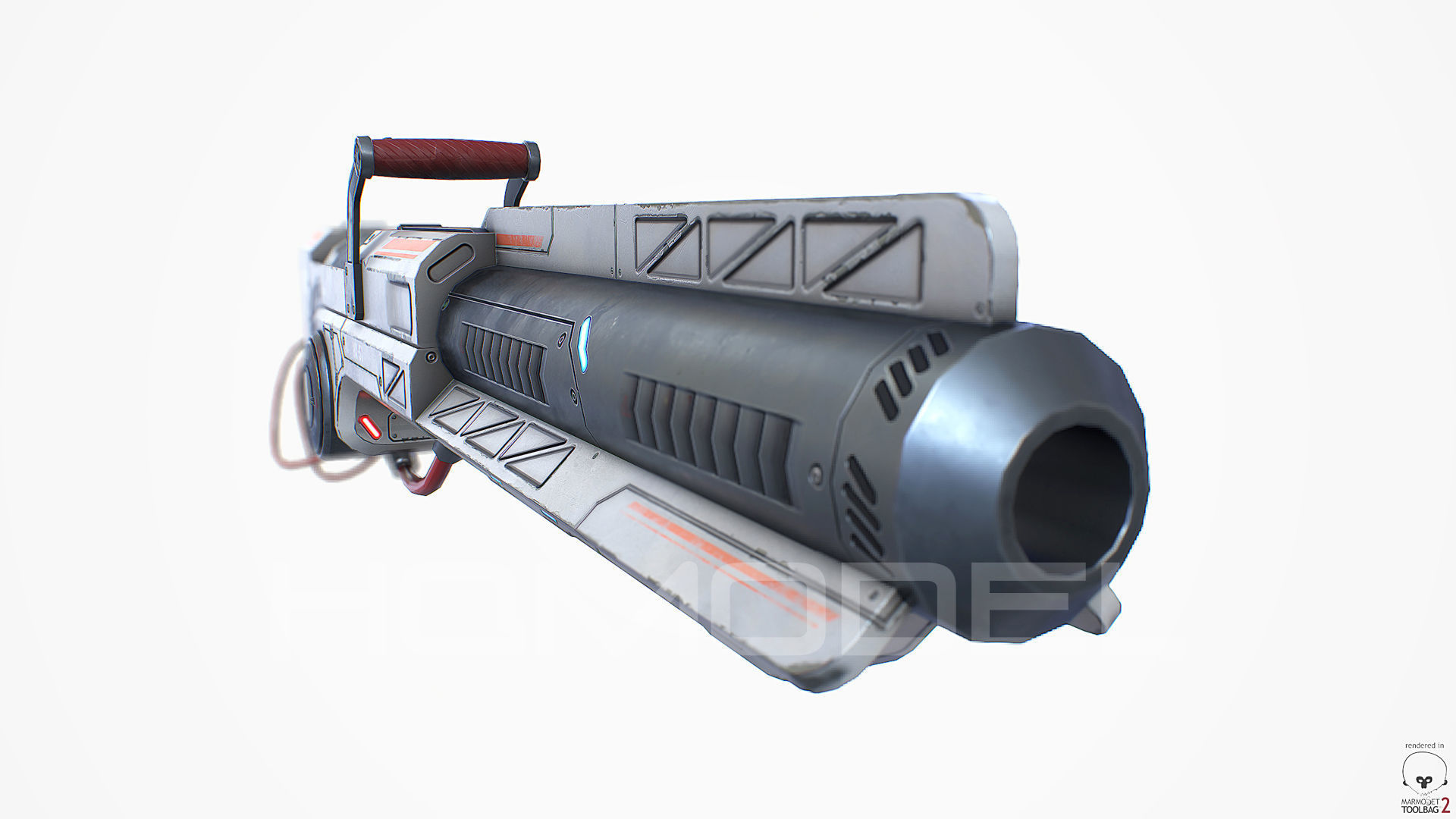 3D model Heavy Laser Gun PBR VR / AR / low-poly | CGTrader