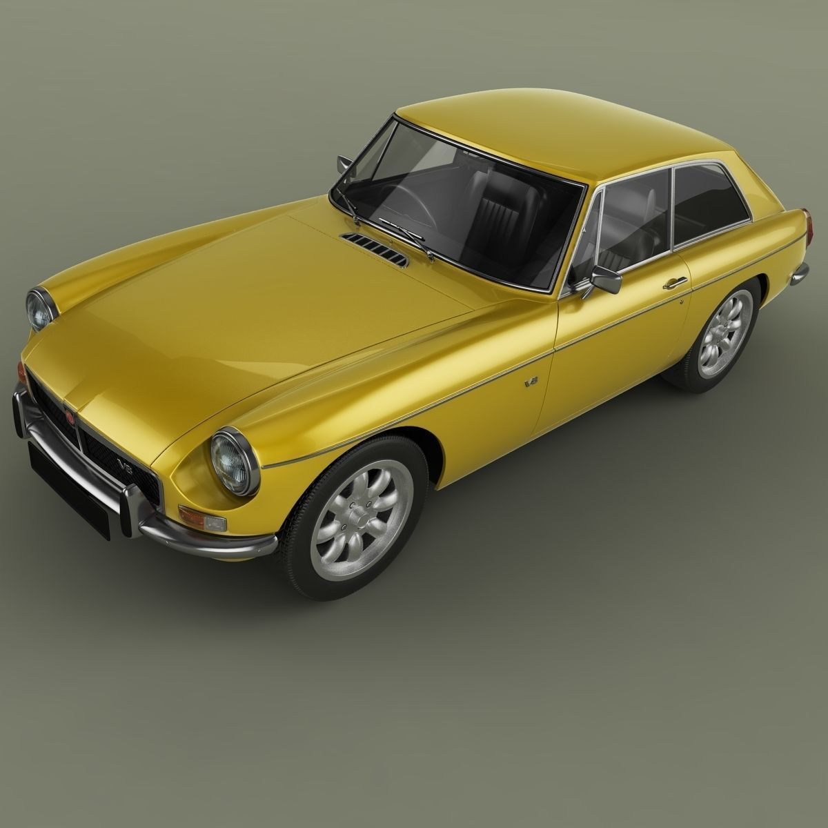 MG MGB GT V8 Coupe 3D model | CGTrader