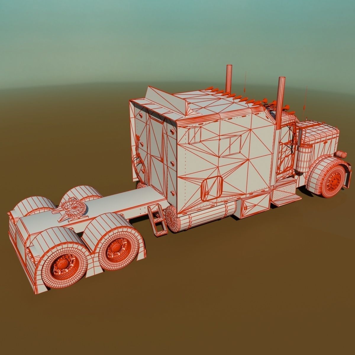 379 Legacy Semi Truck 3D model | CGTrader