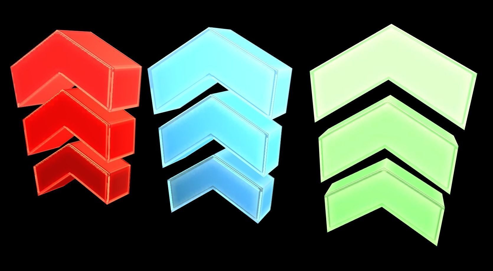 3D model Arrows VR / AR / low-poly | CGTrader