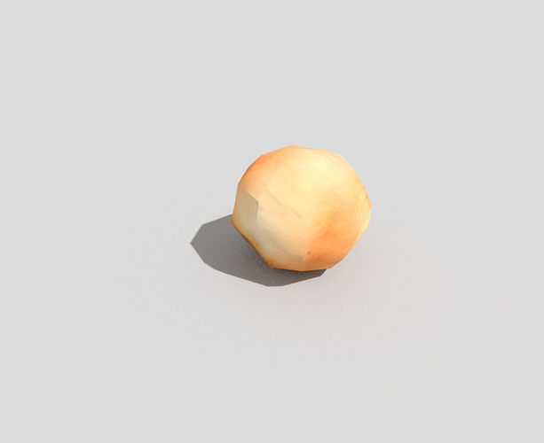 3D model low poly onion orange VR / AR / low-poly | CGTrader