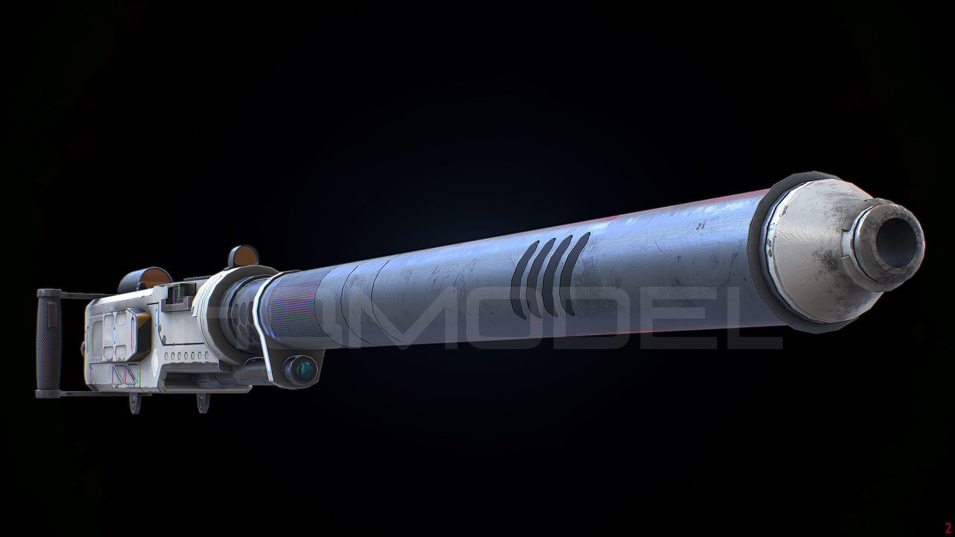 3D model Heavy Plasma Gun PBR VR / AR / low-poly | CGTrader