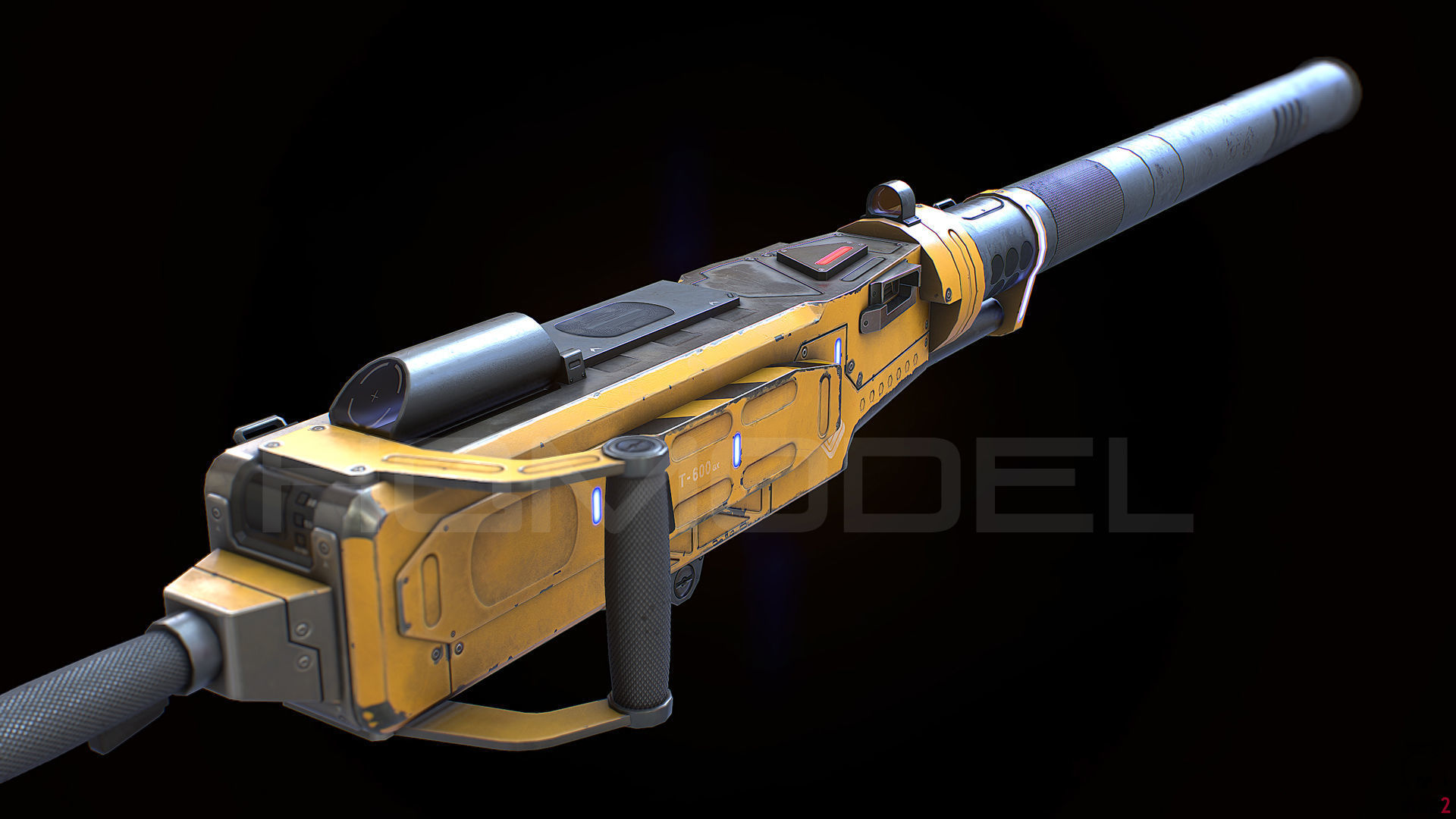 3D model Heavy Plasma Gun PBR VR / AR / low-poly | CGTrader