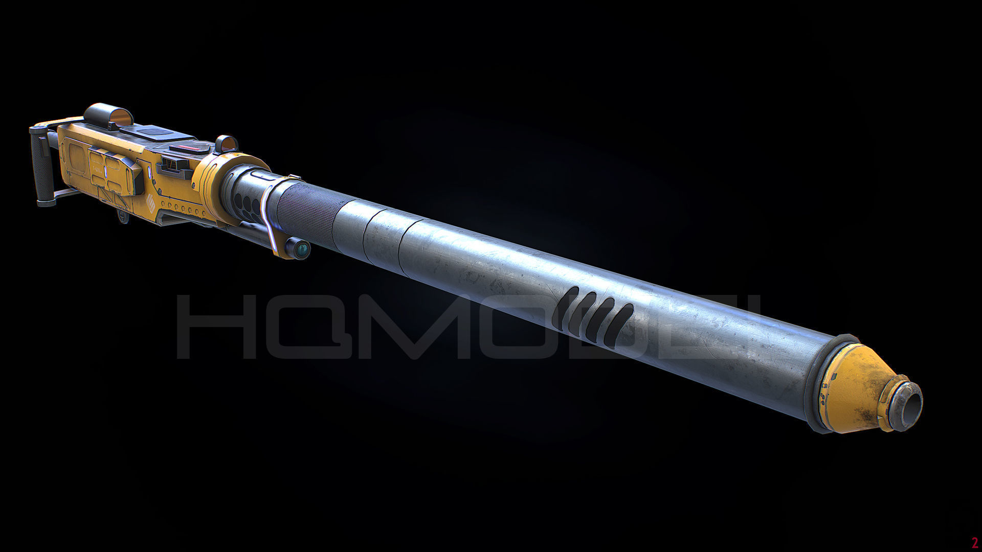 3D model Heavy Plasma Gun PBR VR / AR / low-poly | CGTrader