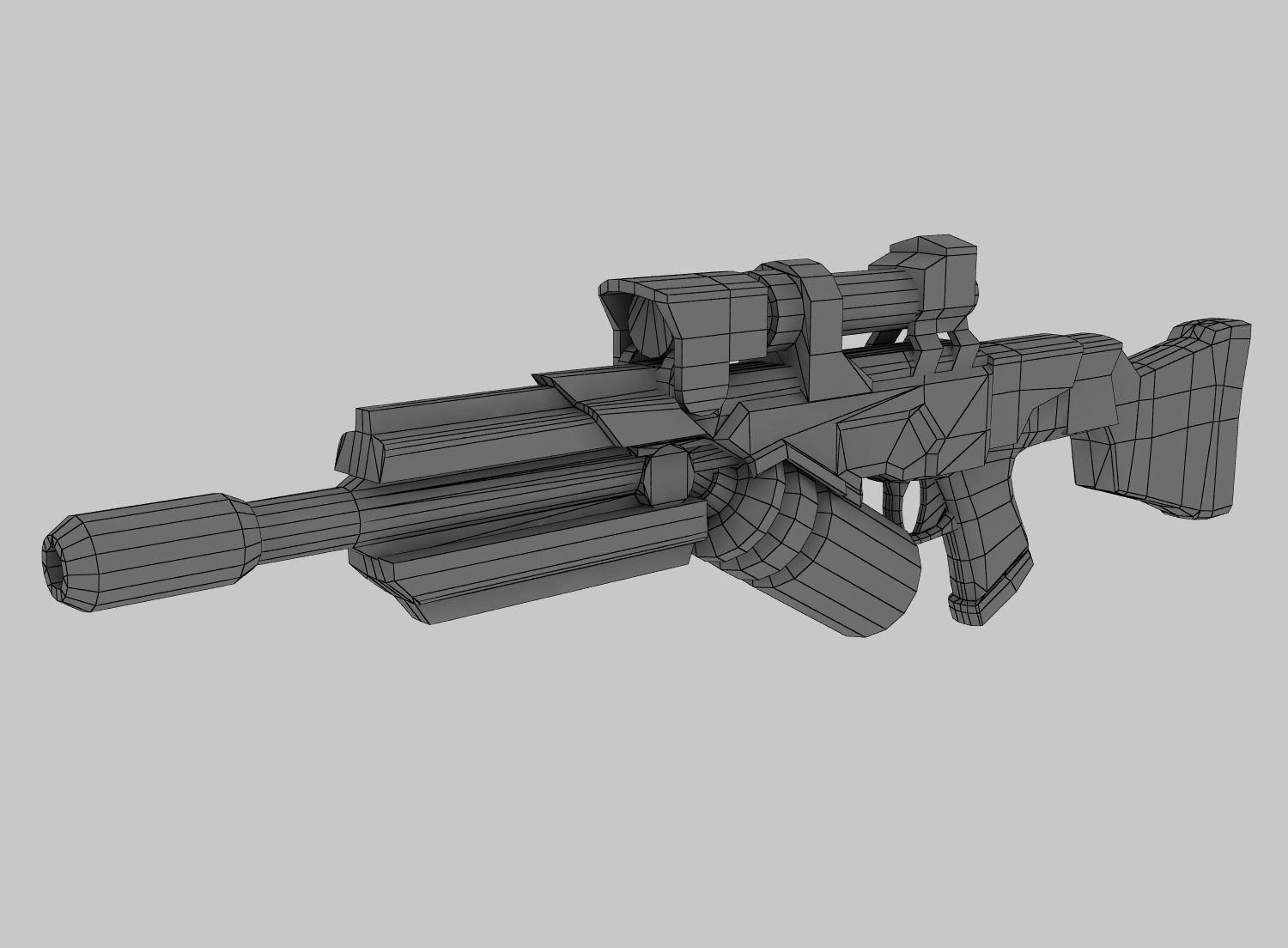 3D model Laser gun VR / AR / low-poly | CGTrader