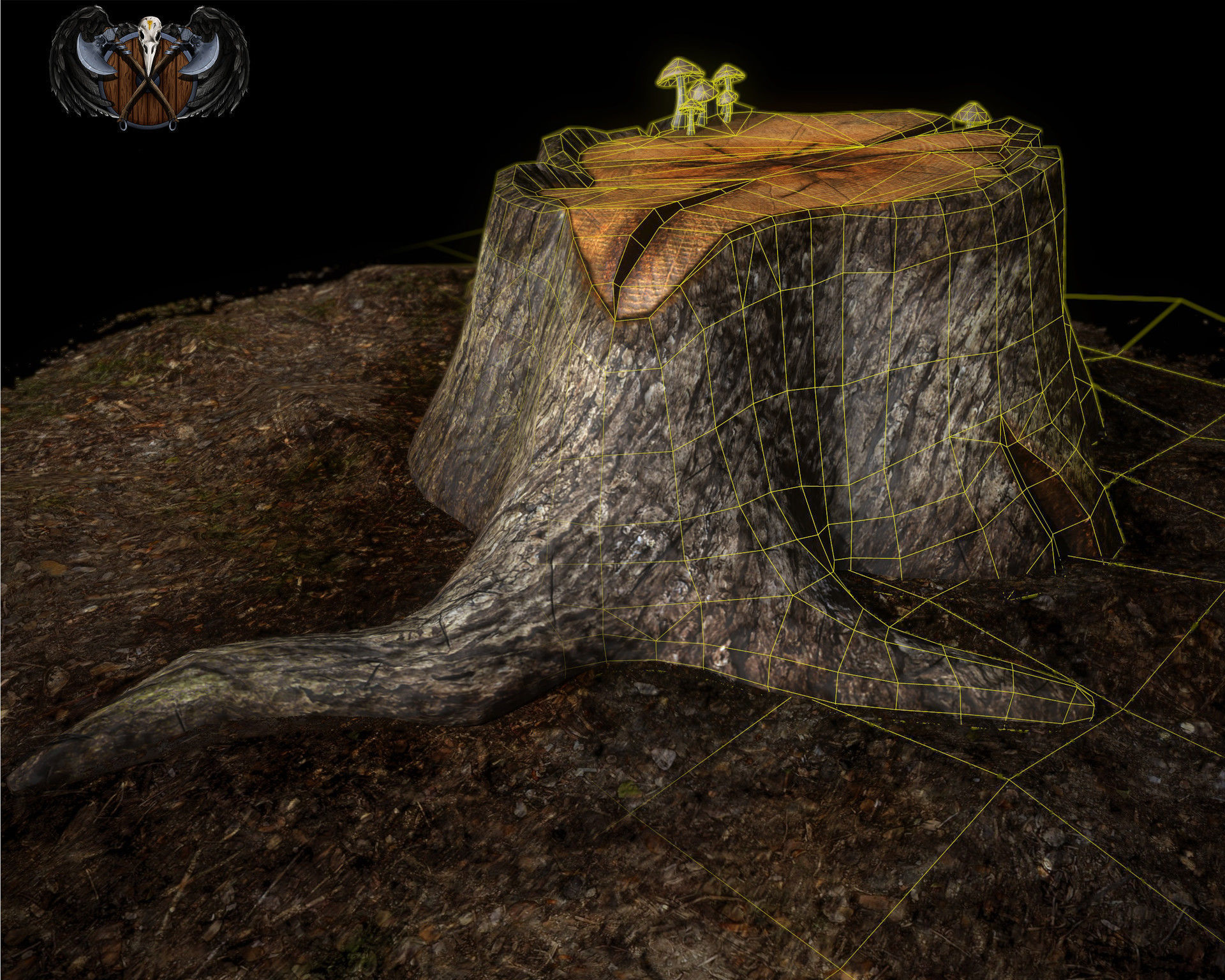 Stump free VR / AR / low-poly 3D model | CGTrader