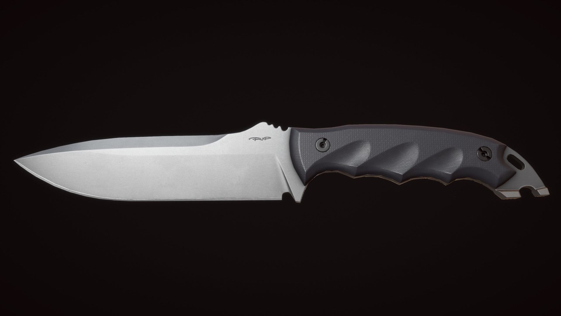 3D asset low-poly Combat Knife Model - Textures | CGTrader
