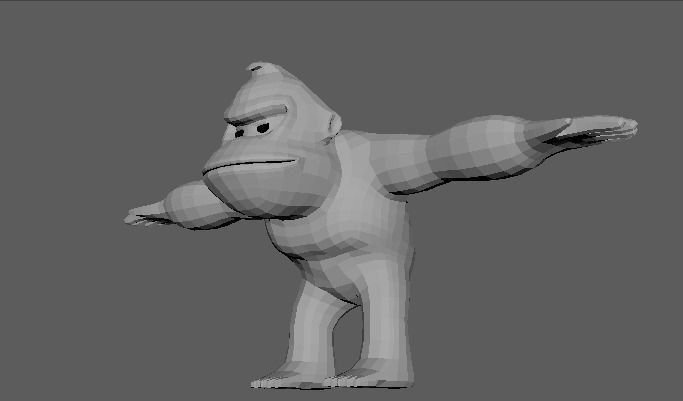 Extreme Low Poly Donkey Kong free 3D model | CGTrader