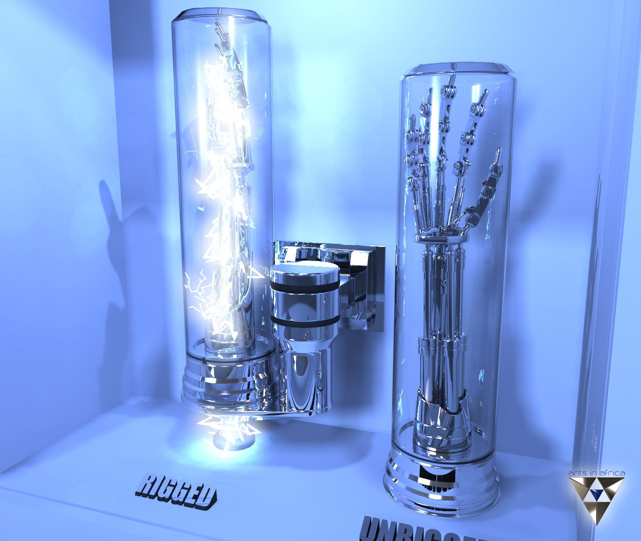 Terminator Arm 3D model animated rigged | CGTrader