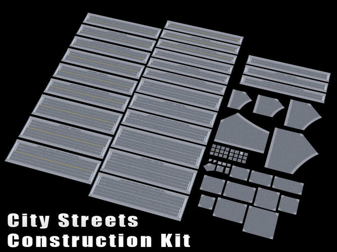 City Streets Construction Kit 3D model | CGTrader