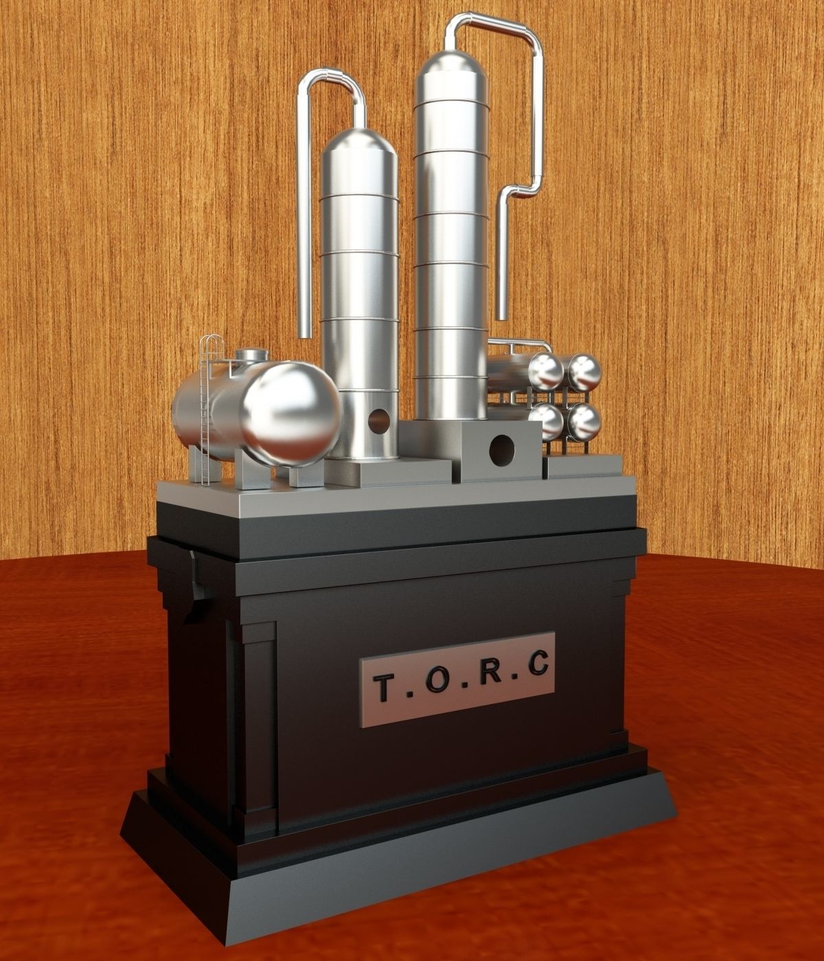 distillation tower free 3D model | CGTrader