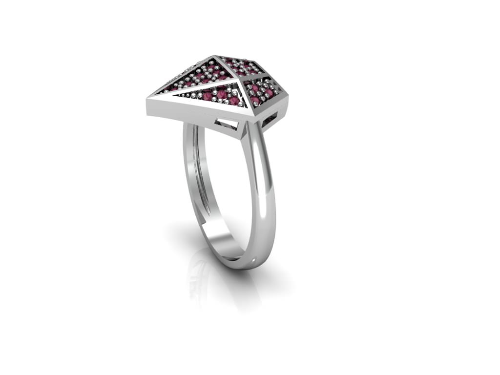 Ring Diamond Shape 3D model | CGTrader