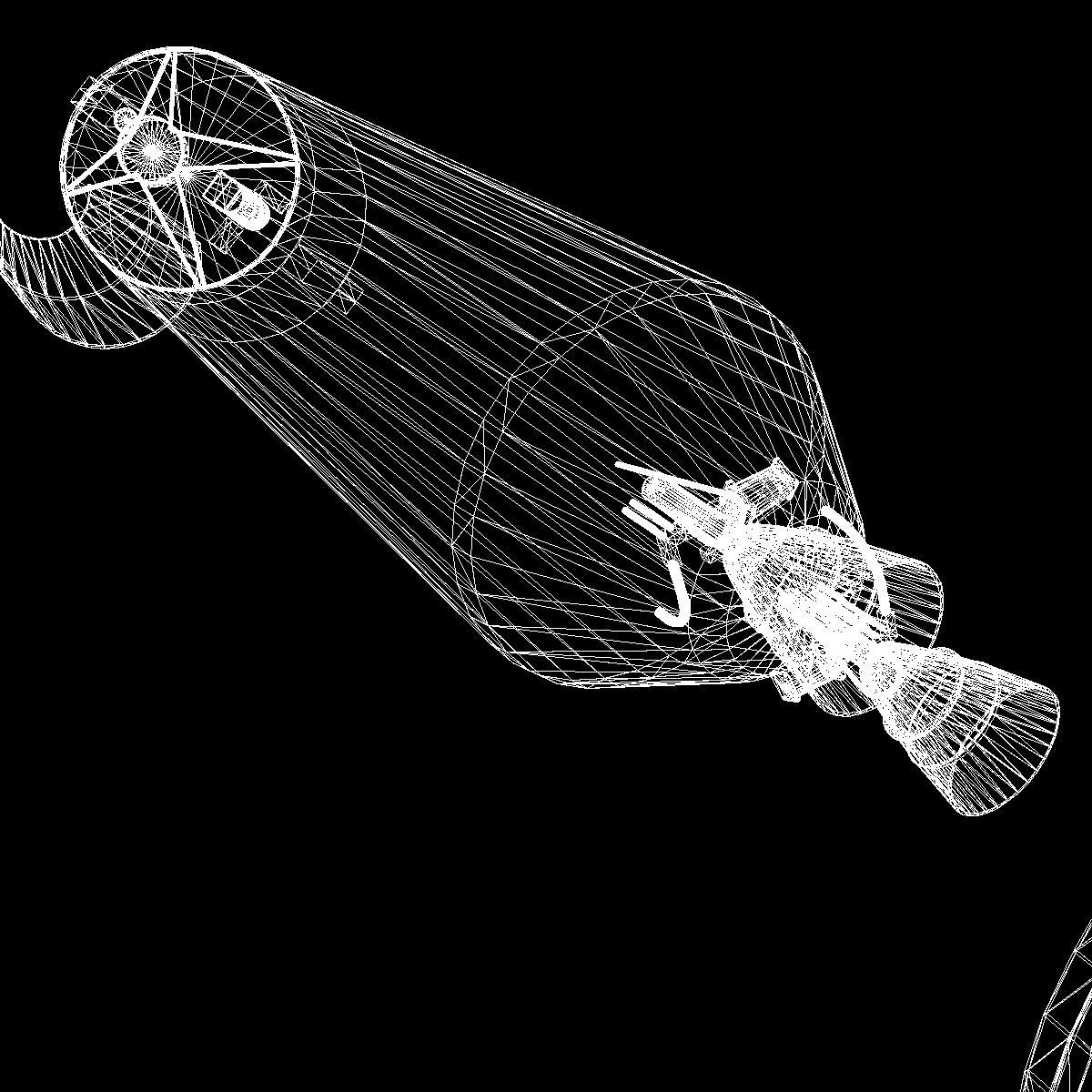 Safir Space Launch Vehicle 3D model | CGTrader