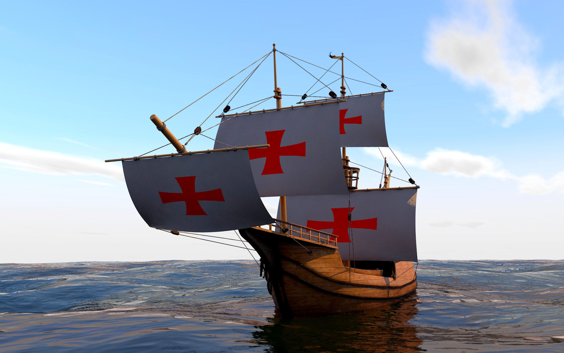 Caravel 3D model | CGTrader