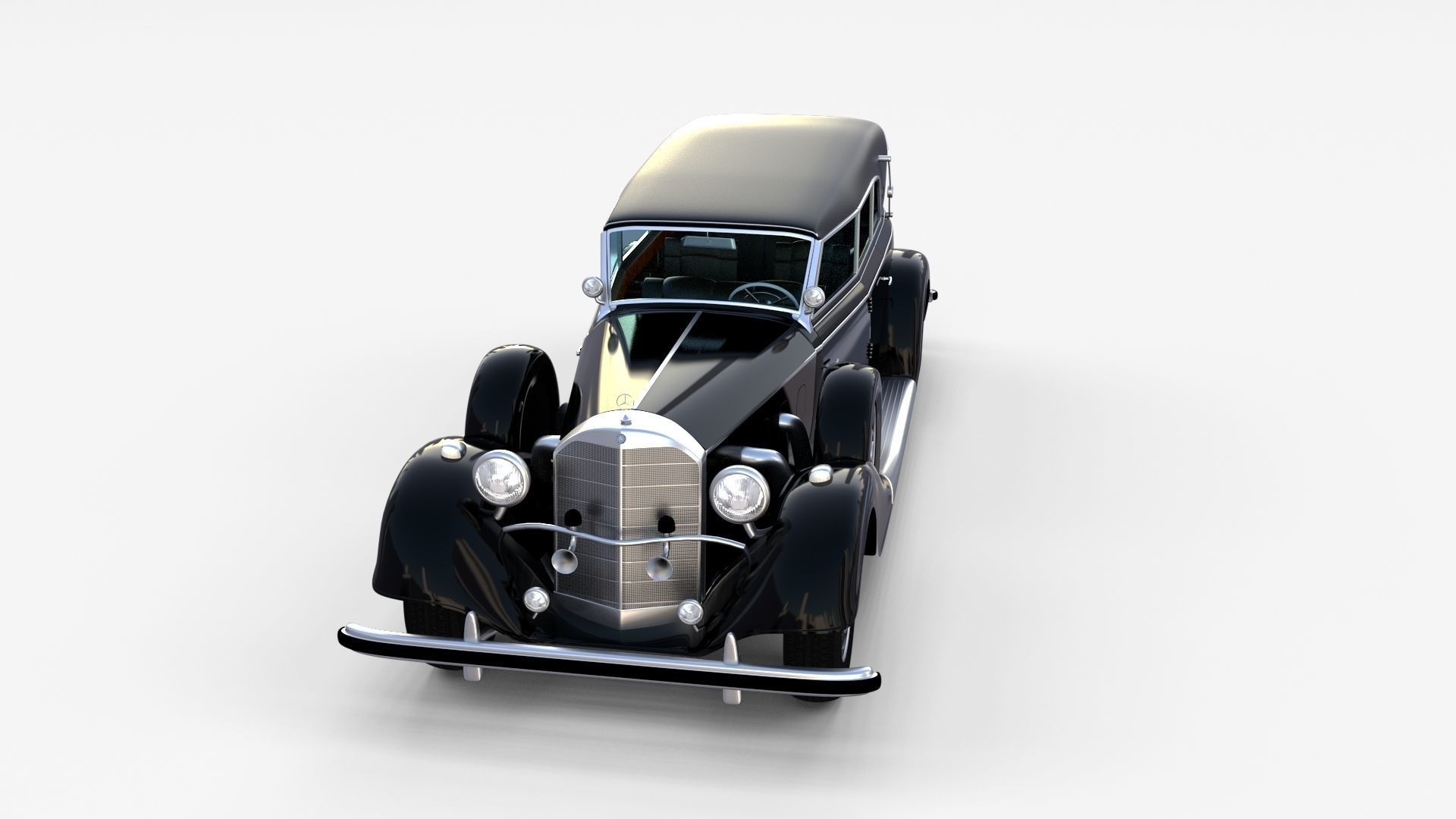 Mercedes 770k Grosser Staff Car rev 3D model | CGTrader