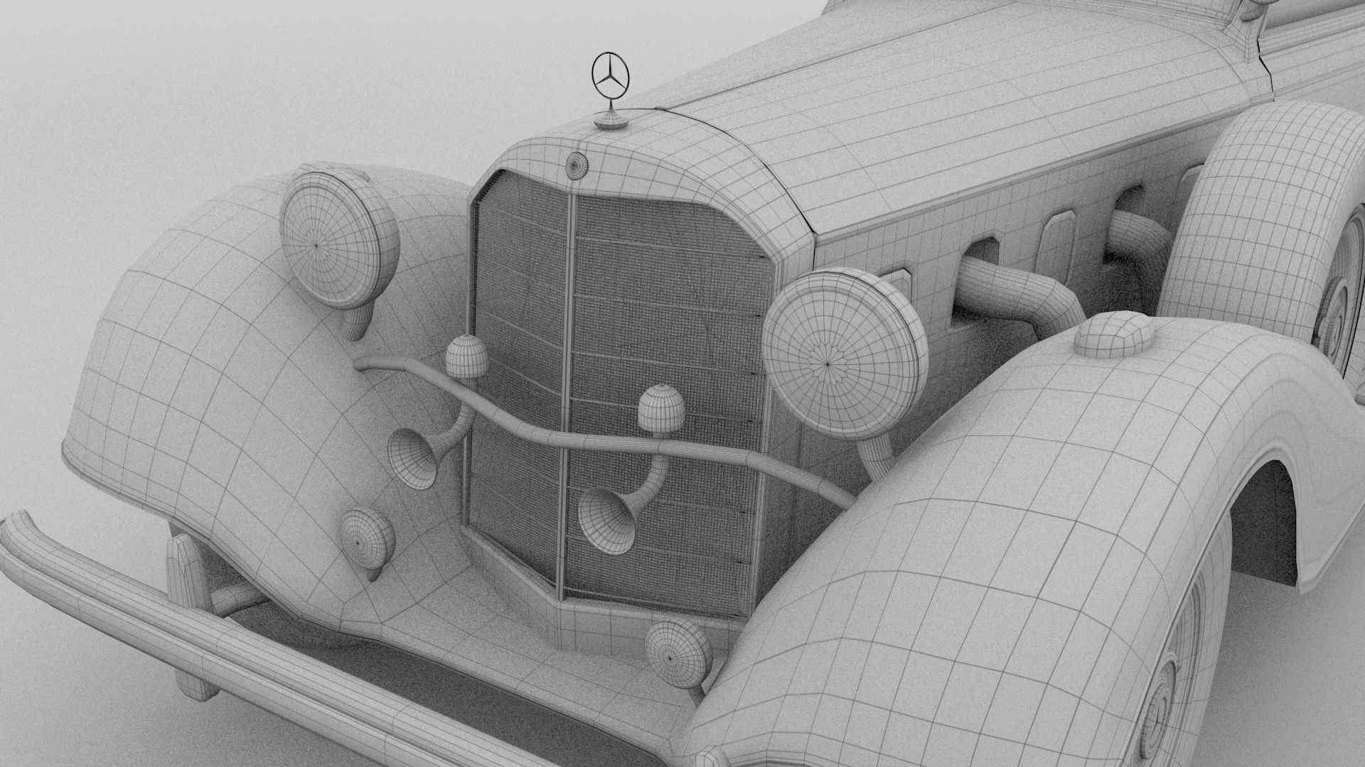 Mercedes 770 Staff Car rev 3D model | CGTrader