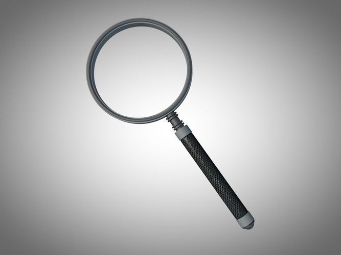 Magnifying glass free 3D Model 3DS FBX C4D | CGTrader