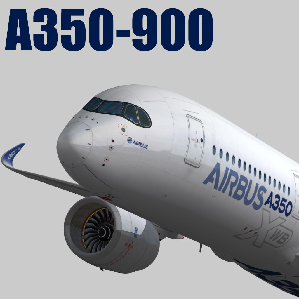 3D model Airbus A350-900 XWB VR / AR / low-poly rigged animated | CGTrader