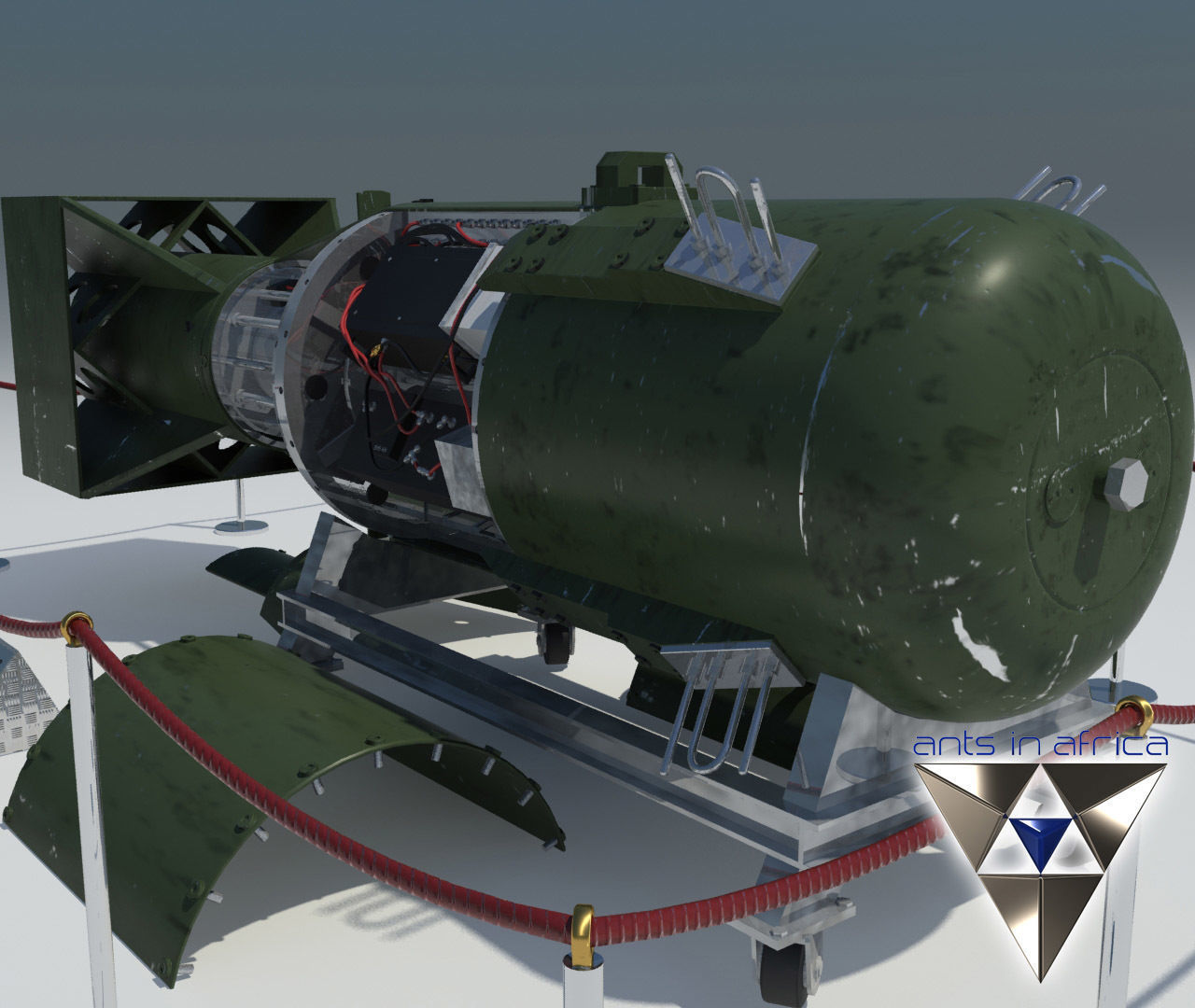 Atomic bomb Little Boy 3D model | CGTrader
