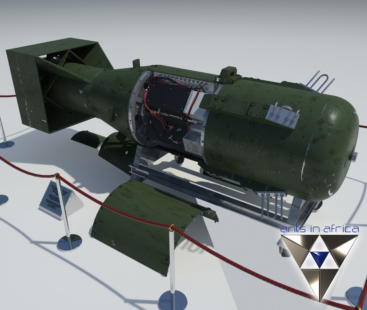 Atomic bomb Little Boy 3D model | CGTrader