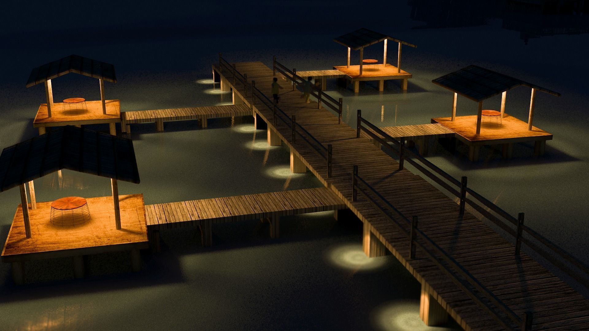 Dock Raft free 3D model | CGTrader