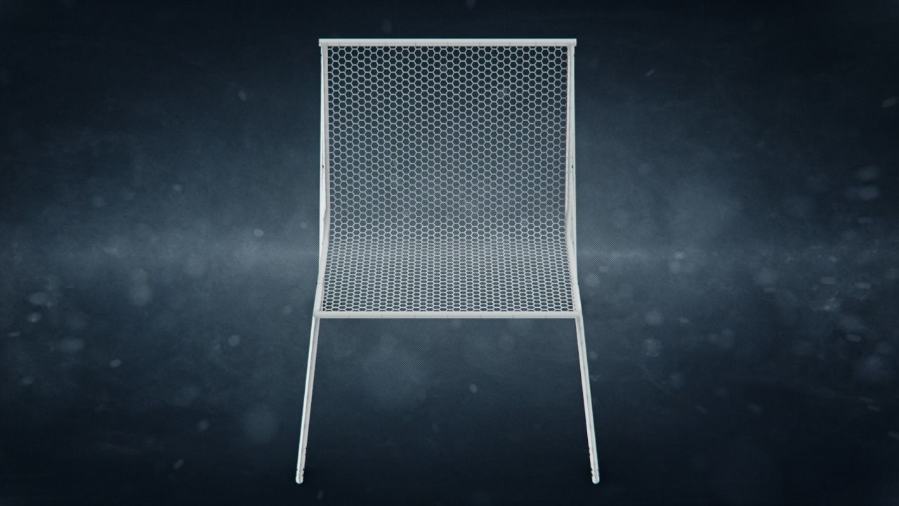 3D model Hexagonal Grid Chair VR / AR / low-poly | CGTrader