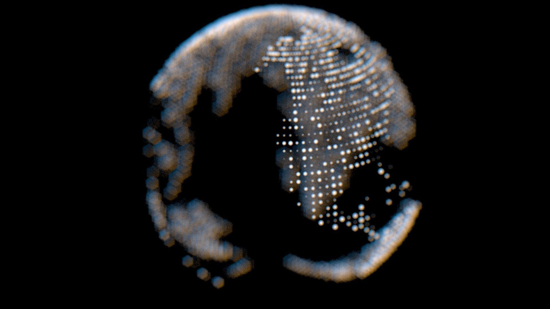 Dots Earth 3D model | CGTrader