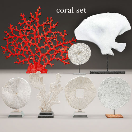 Coral set 3D model | CGTrader