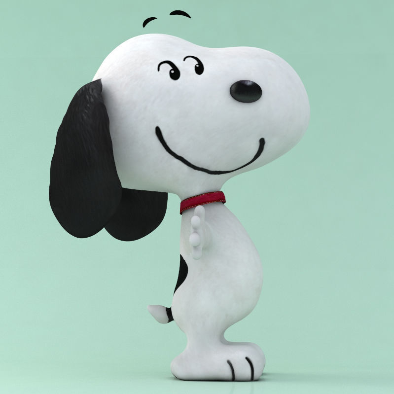 peanuts snoopy cartoon dog 3D model animated rigged | CGTrader