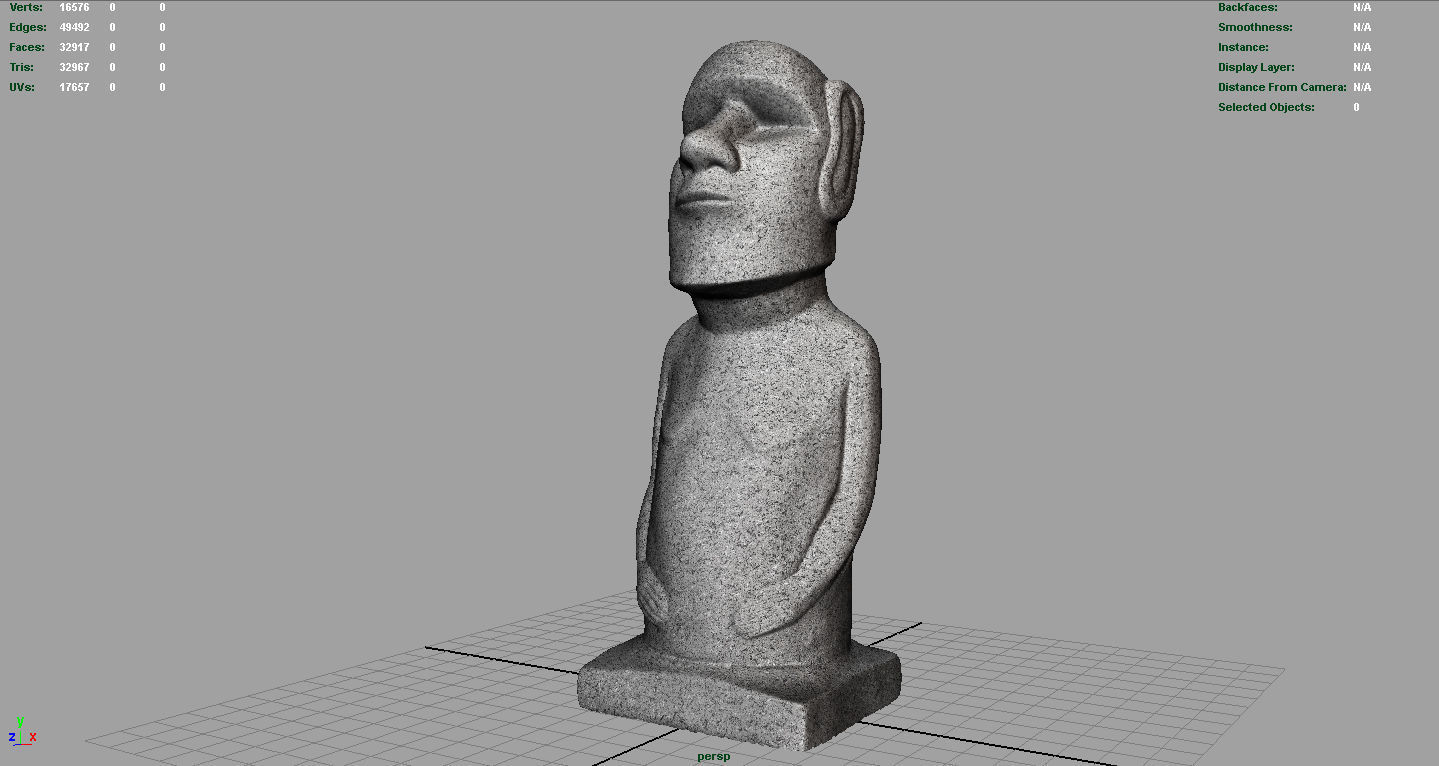 3D model MOAI STATUE VR / AR / low-poly | CGTrader