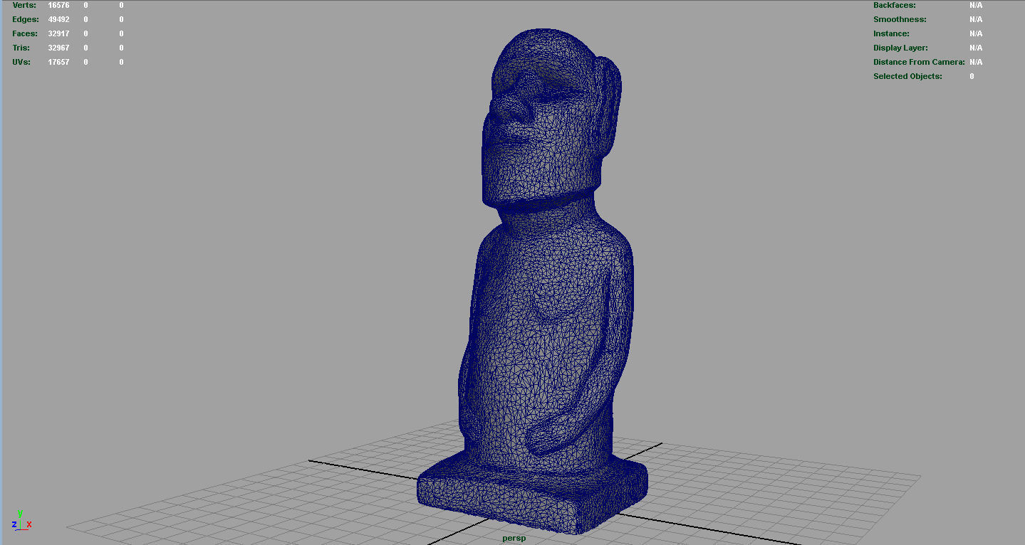 3D model MOAI STATUE VR / AR / low-poly | CGTrader