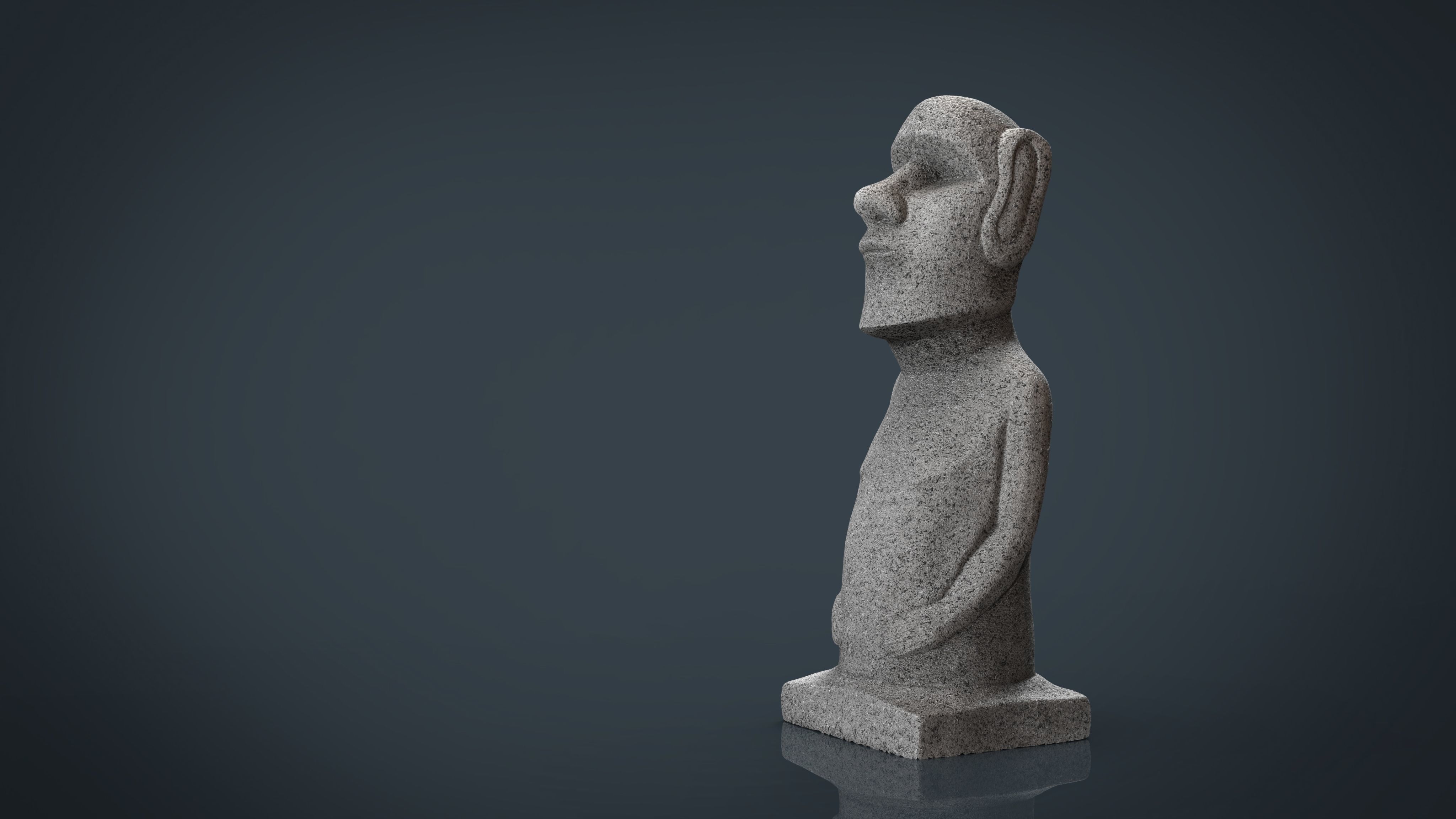 3D model MOAI STATUE VR / AR / low-poly | CGTrader