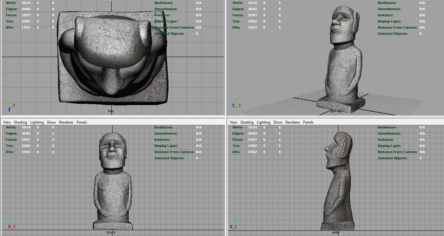3D model MOAI STATUE VR / AR / low-poly | CGTrader