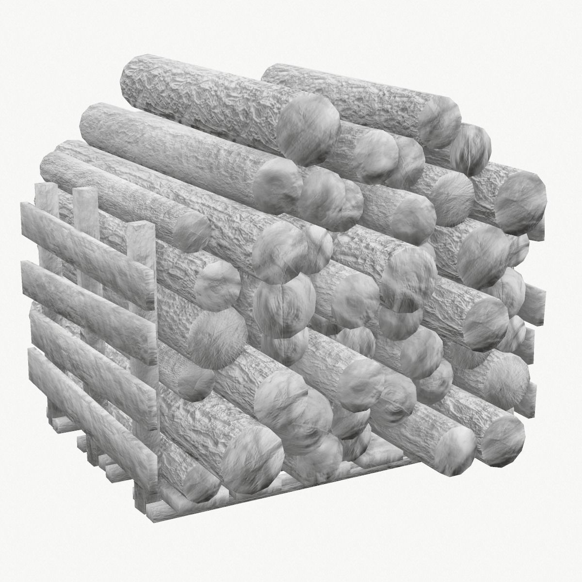 3D model Wood Log Low Poly Type 1 VR / AR / low-poly | CGTrader